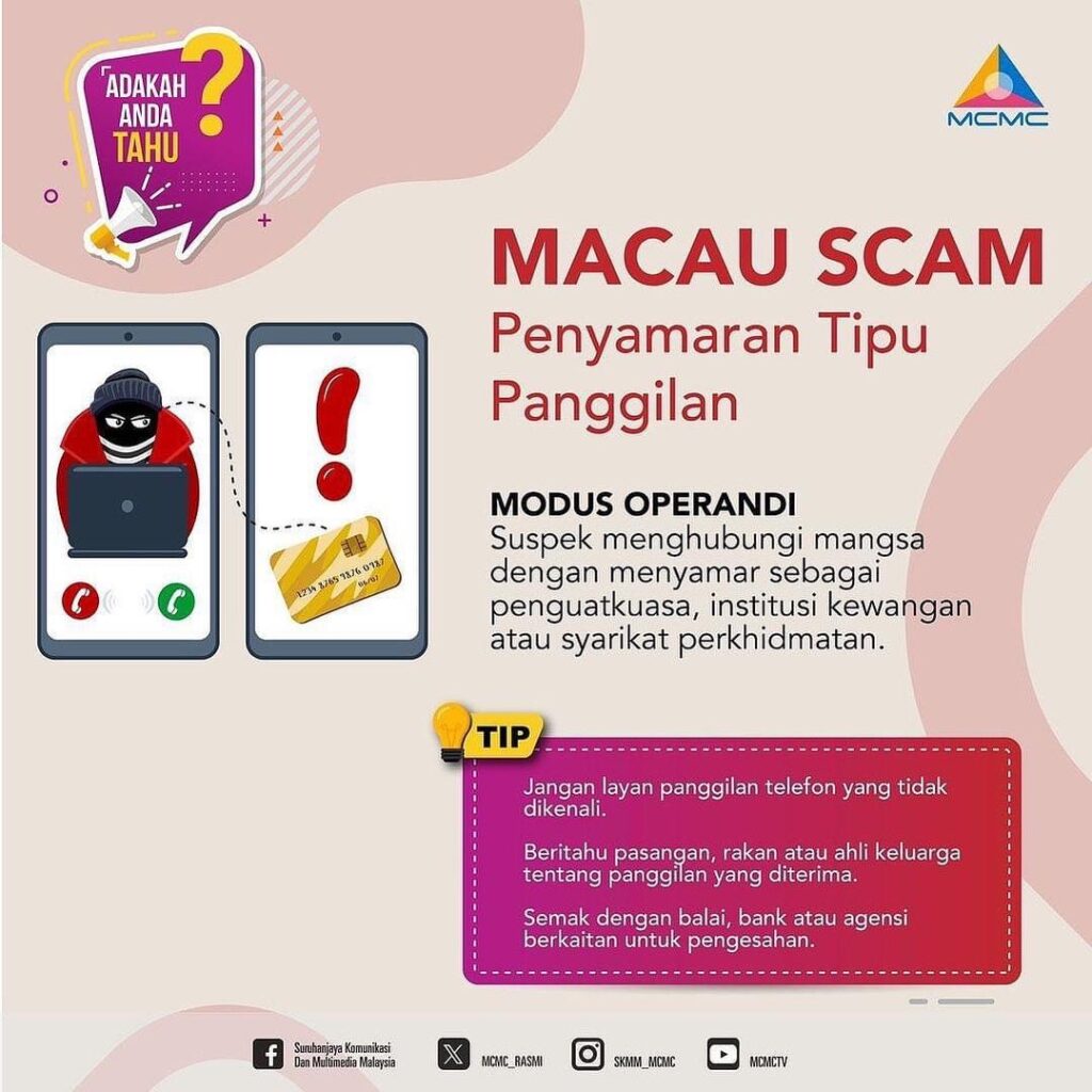 MACAU SCAM – NADI Balai Ringin